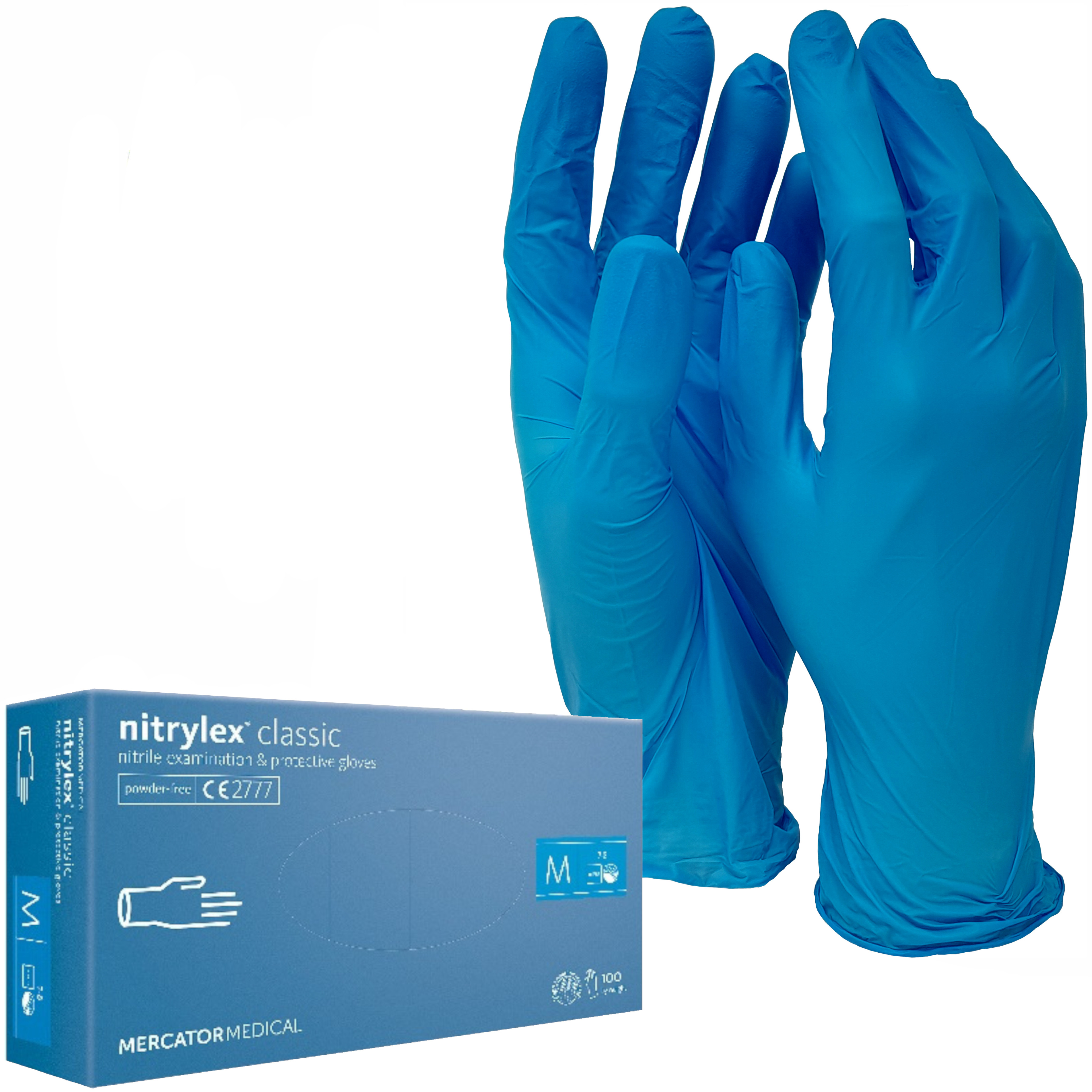 Guanto monouso in nitrile senza polvere MM - BLUE NITRYLEX CLASSIC ...