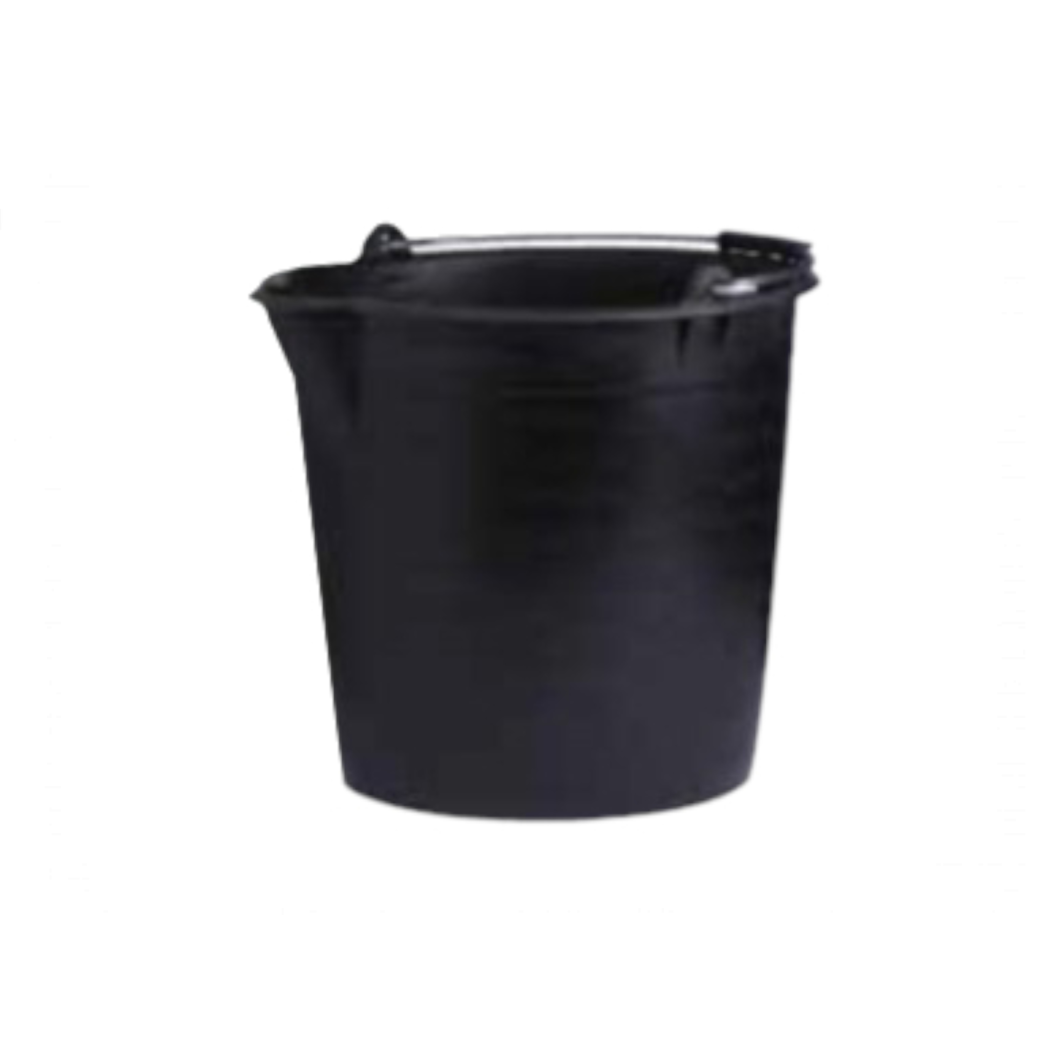 Secchio graduato con becco da 17 L in polietilene colore NERO | Cenigomma