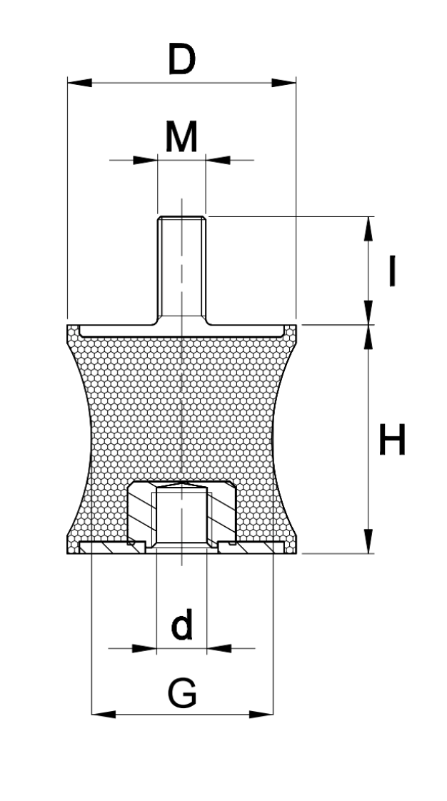 GROOVED VIBRATION DAMPERS, CYLINDRICAL TYPE GVD | Politecnica Cetai